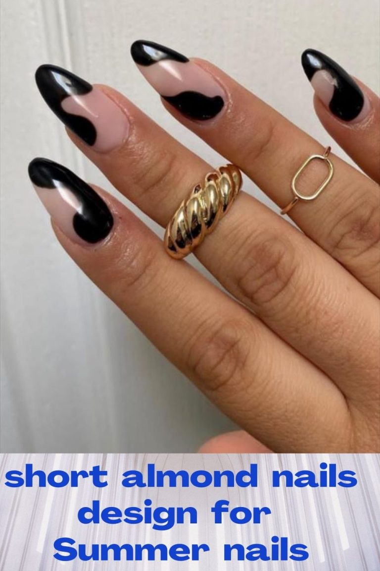 Short almond-shaped nail designs for Summer acrylic nail shape 2021!