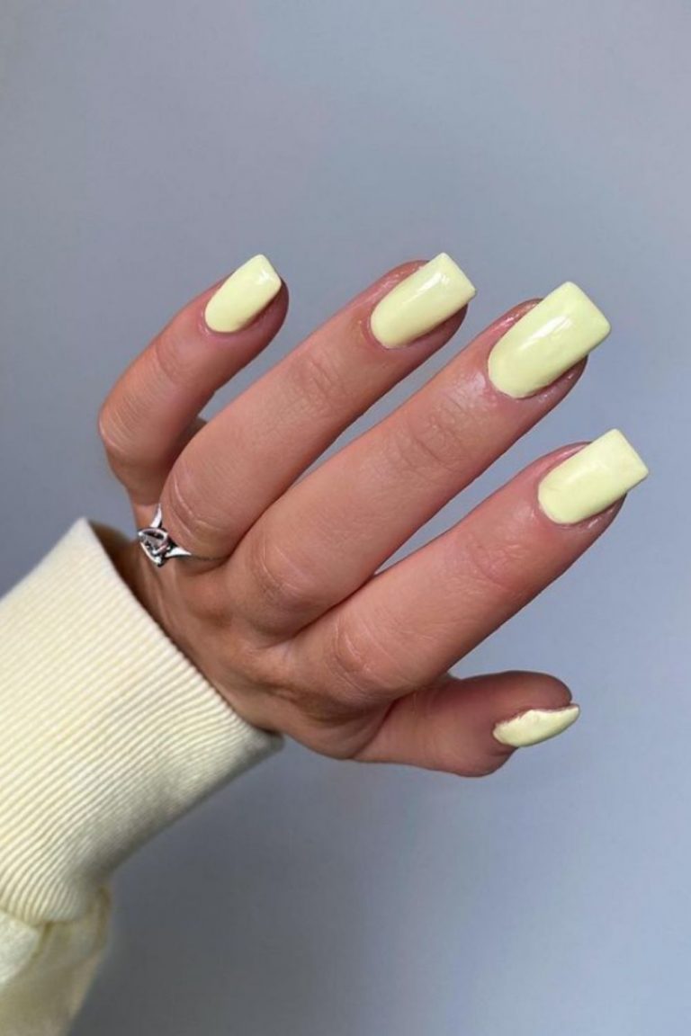 44 Natural short square nails designs 2021 You'll love in Summer!