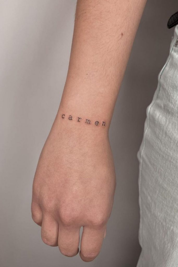 The trend of small letter tattoo ideas and designs 2021