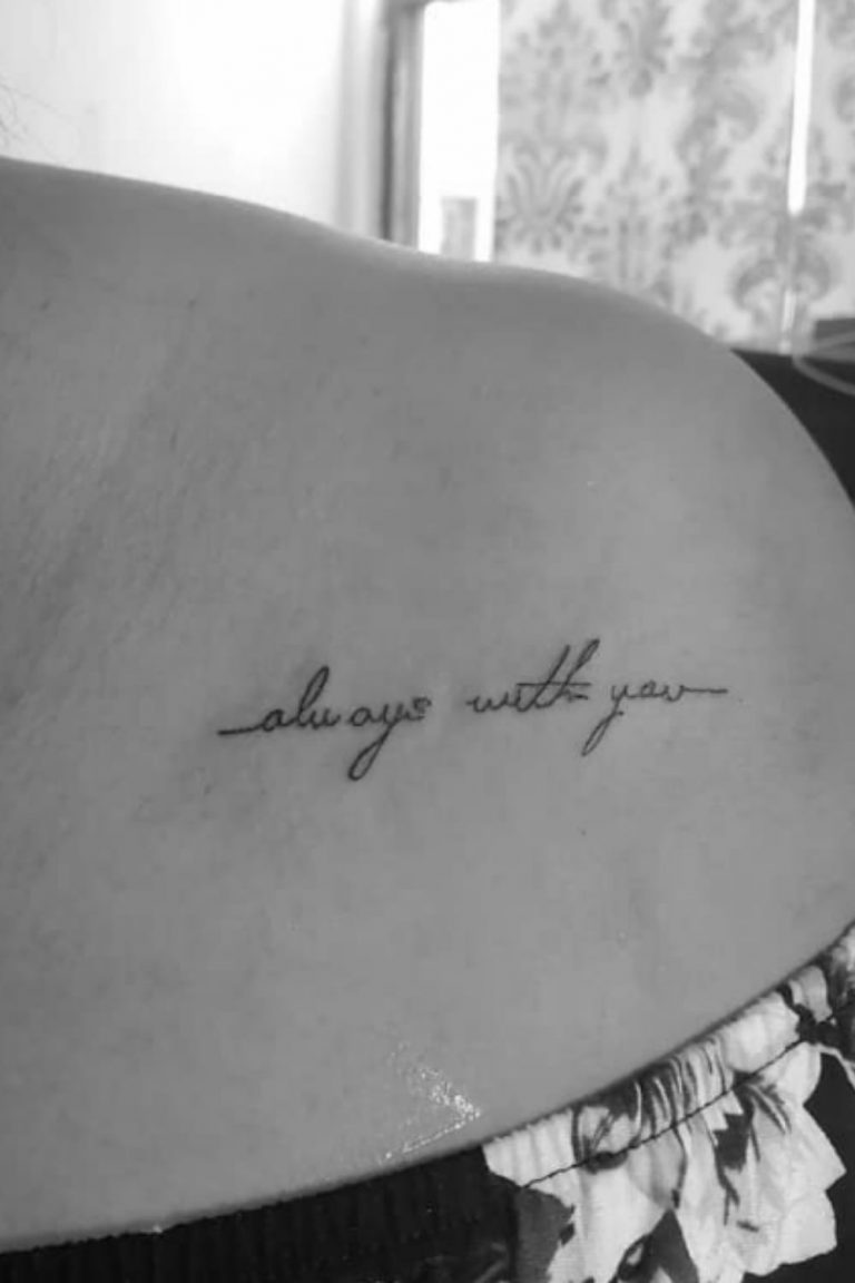 The trend of small letter tattoo ideas and designs 2021