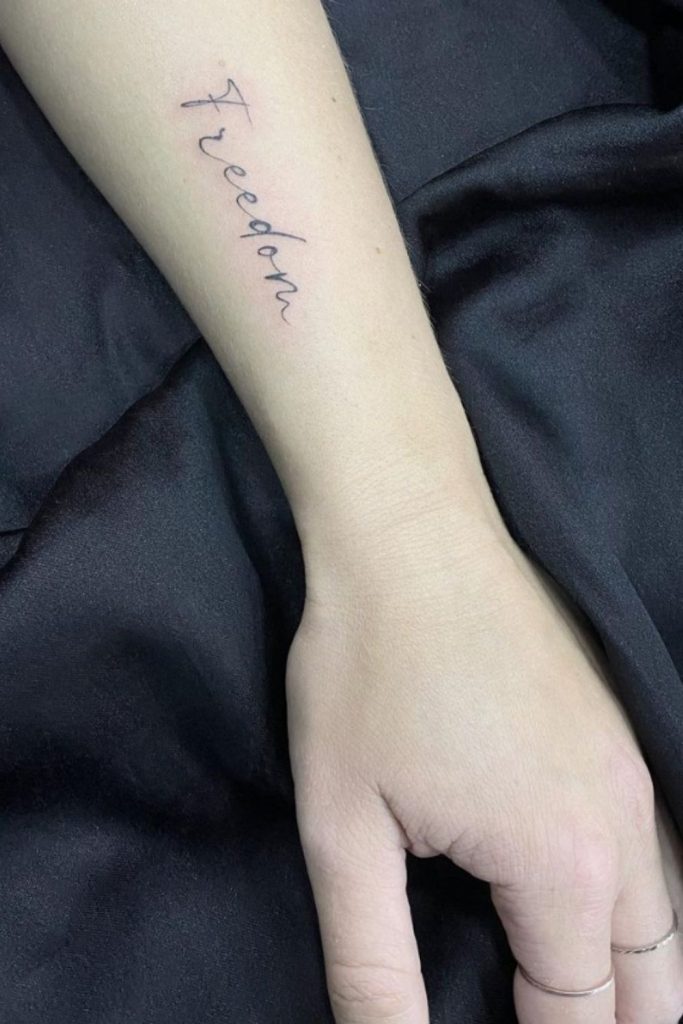 The trend of small letter tattoo ideas and designs 2021