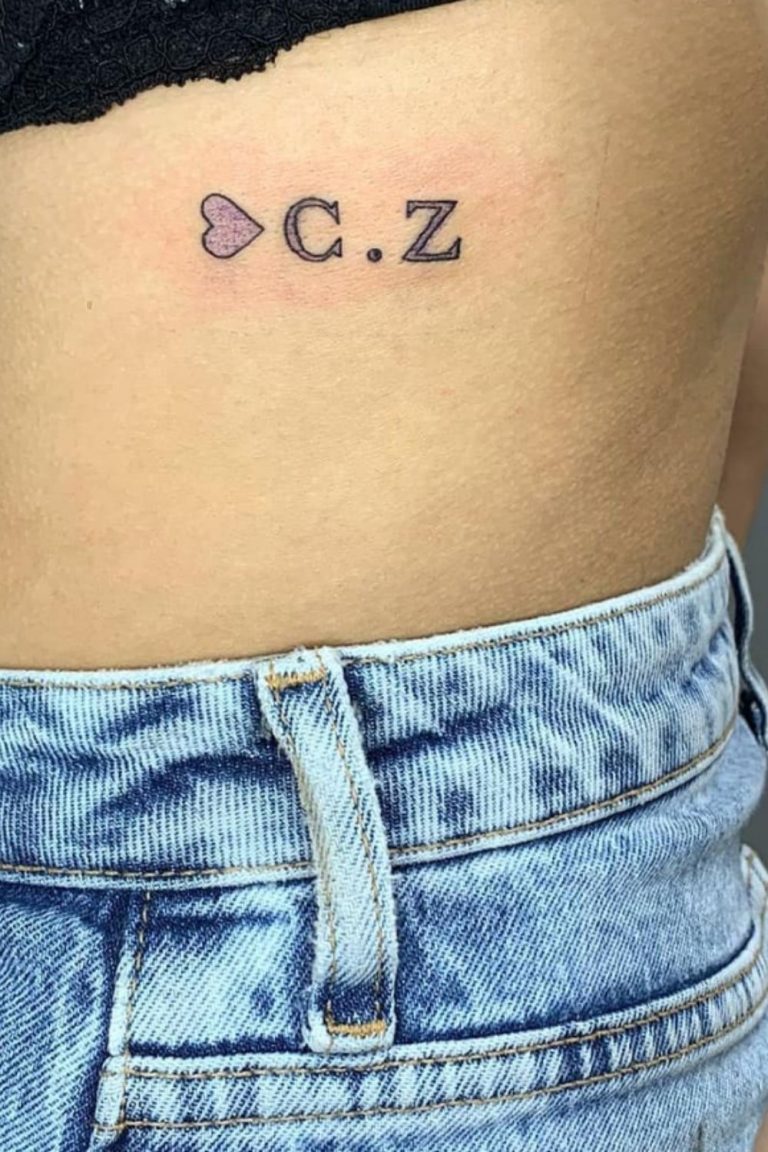 The trend of small letter tattoo ideas and designs 2021