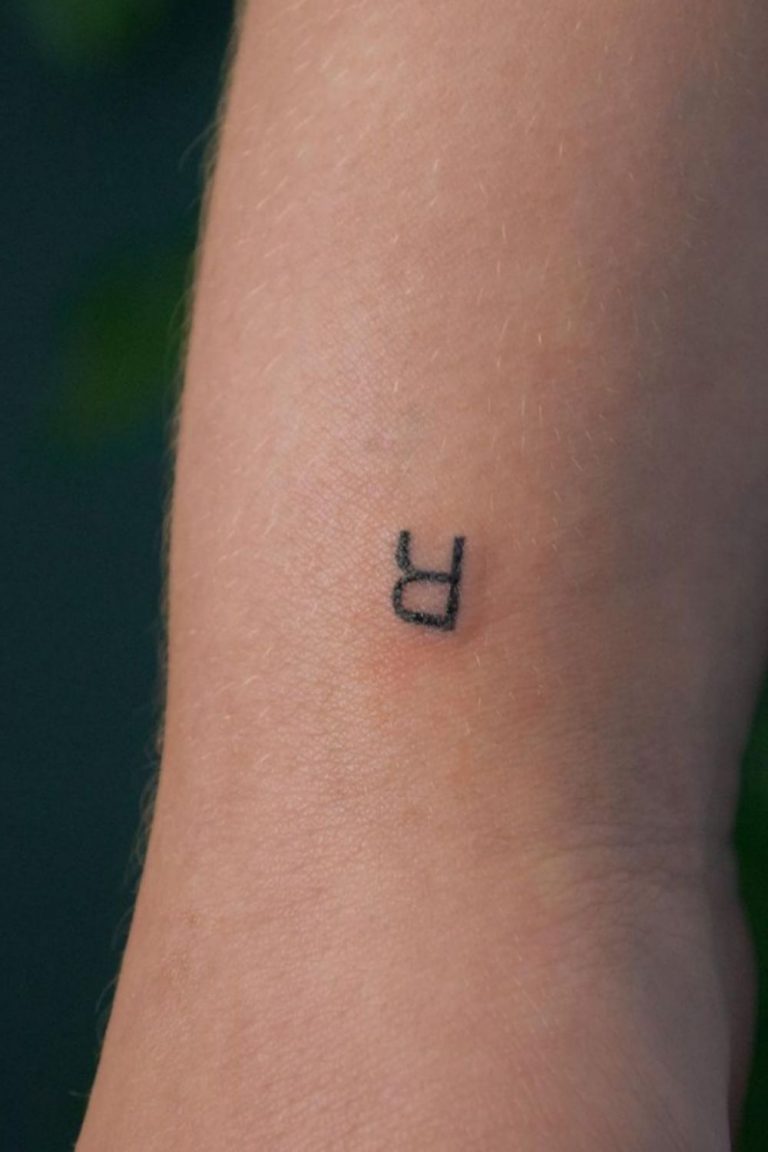 The trend of small letter tattoo ideas and designs 2021