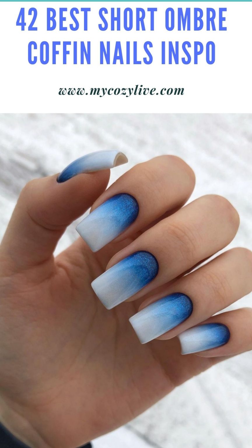 Short square acrylic nails design to rock your Fall days 2021