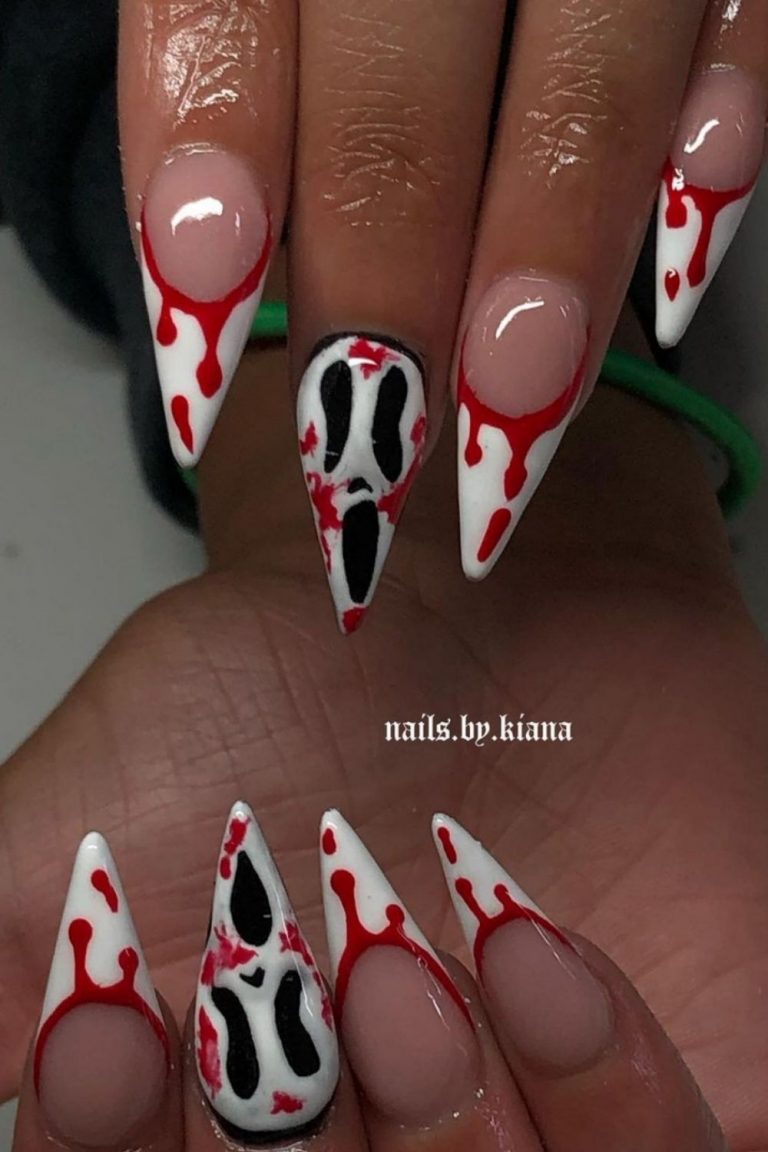 33 Spooky Scream nails design for Halloween nails 2021 - Page 3 of 4 ...