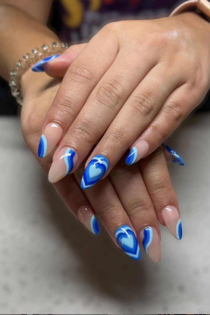 40+ Abstract Nail Art & Swirl Nails To Inspire Your Next Fall Manicure ...