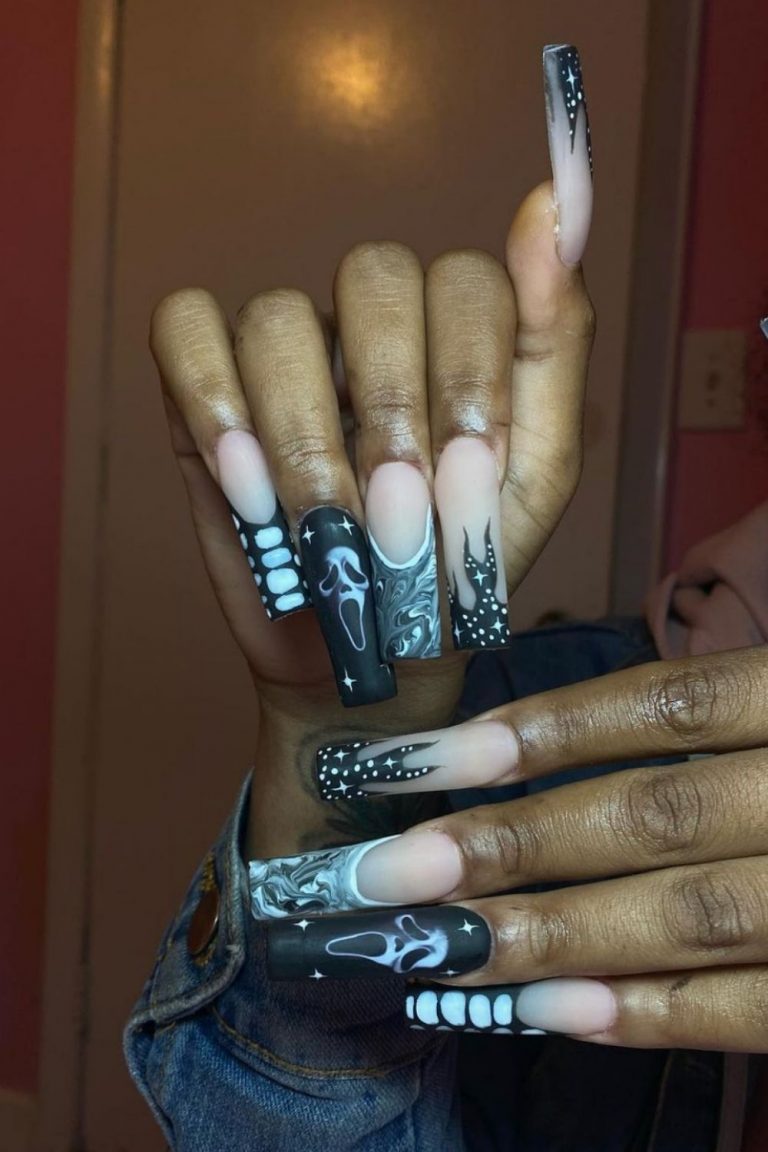 33 Spooky Scream nails design for Halloween nails 2021 - Page 4 of 4 ...