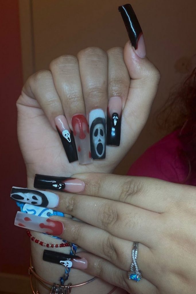 33 Spooky Scream nails design for Halloween nails 2021 - Page 4 of 4 ...