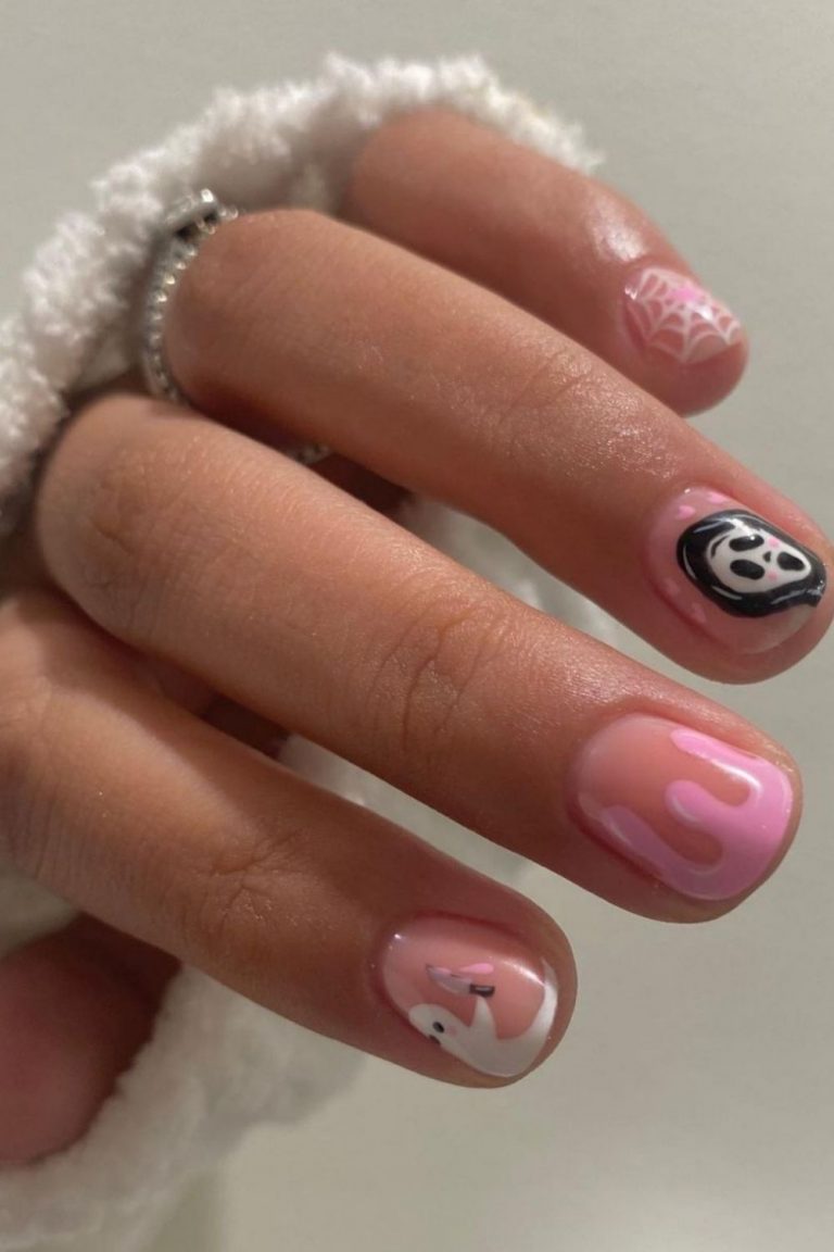 33 Spooky Scream nails design for Halloween nails 2021 - Mycozylive.com