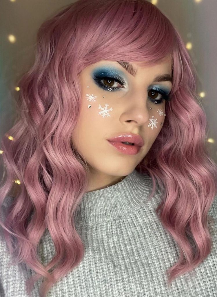 35 Easy Christmas Makeup Ideas for Holiday Season - Mycozylive.com