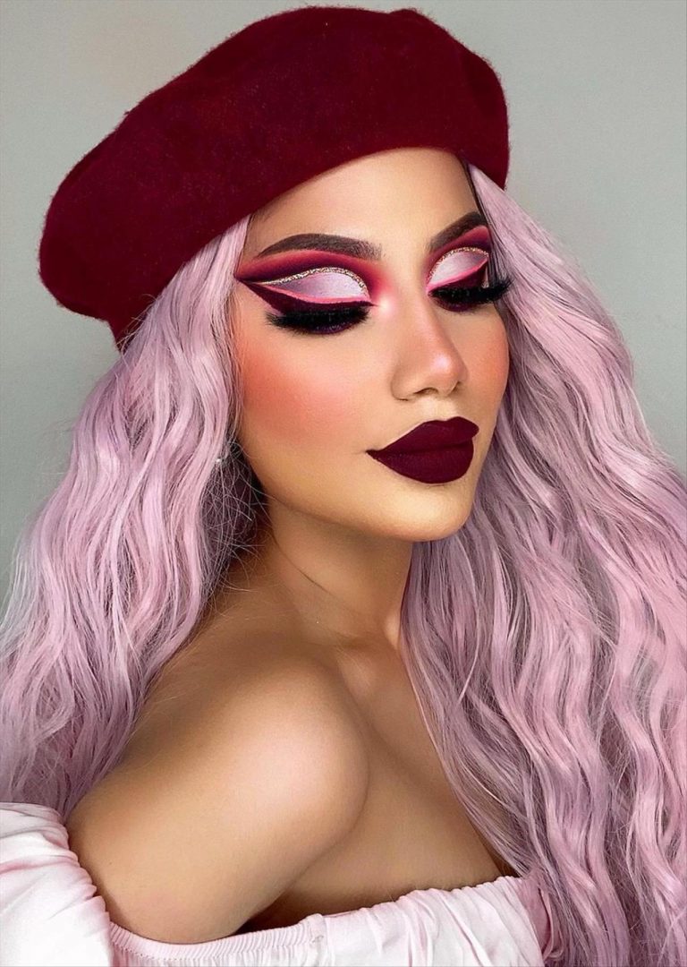 27 Best Pink Eyeshadow Makeup Looks for 2022 Fashion Trends