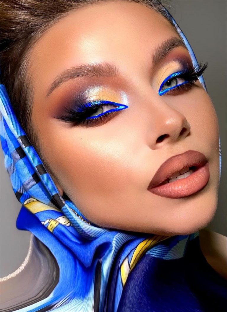 40 Dreamy Blue Eyeshadow Makeup Looks For Every Eye Color - Page 2 of 2