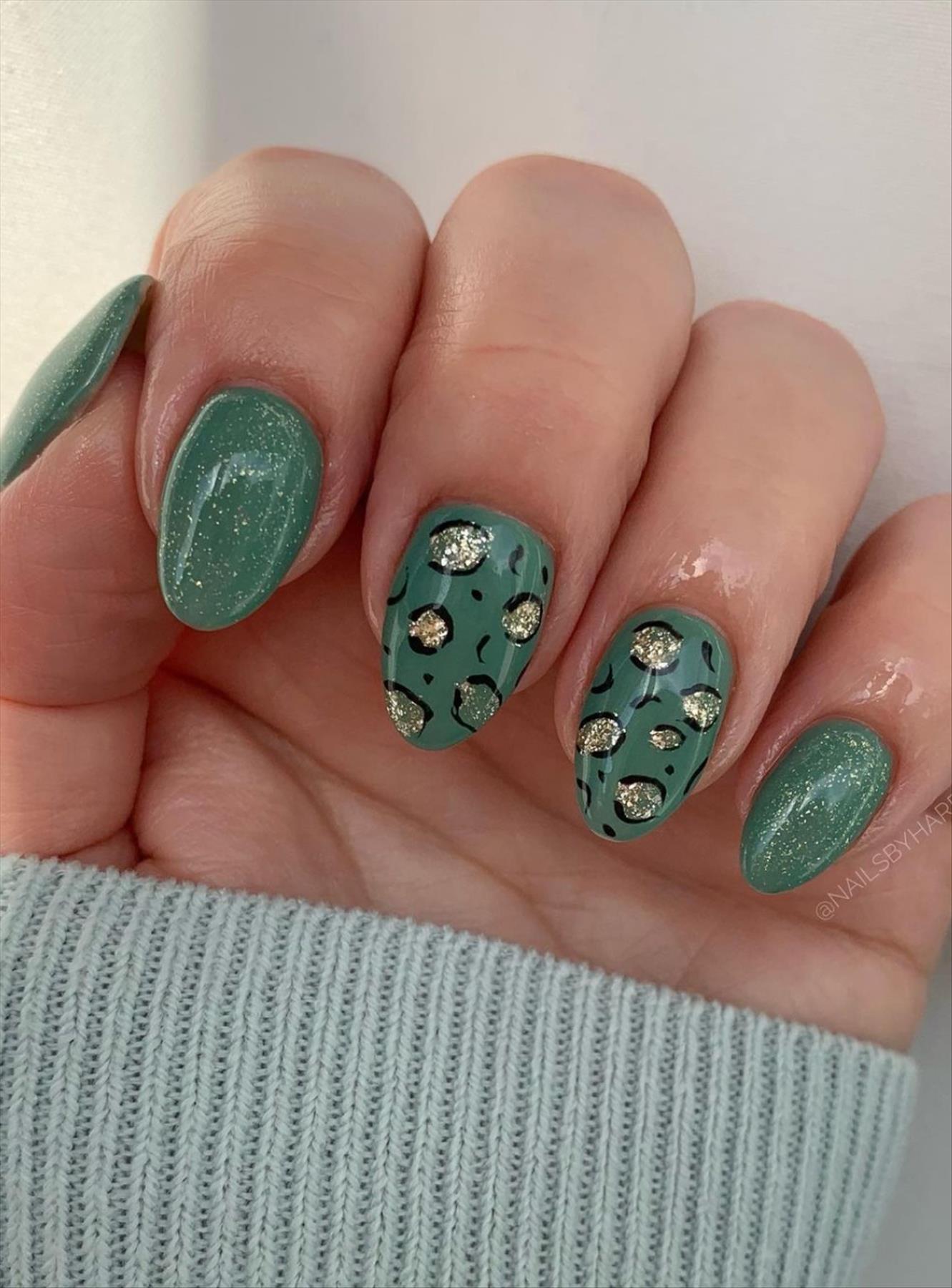 44 Best Green Nails Design To Get This Summer - Mycozylive.com