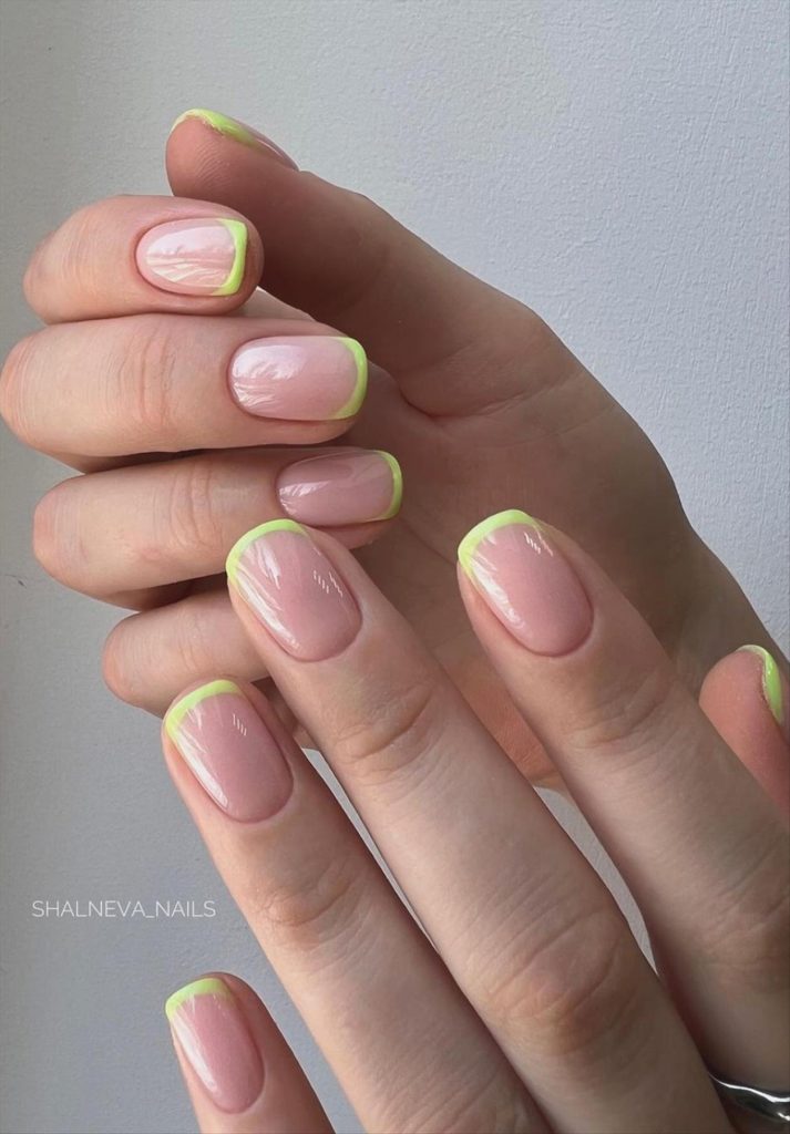 44 Pretty short gel nails with square nail shapes to try - Mycozylive.com