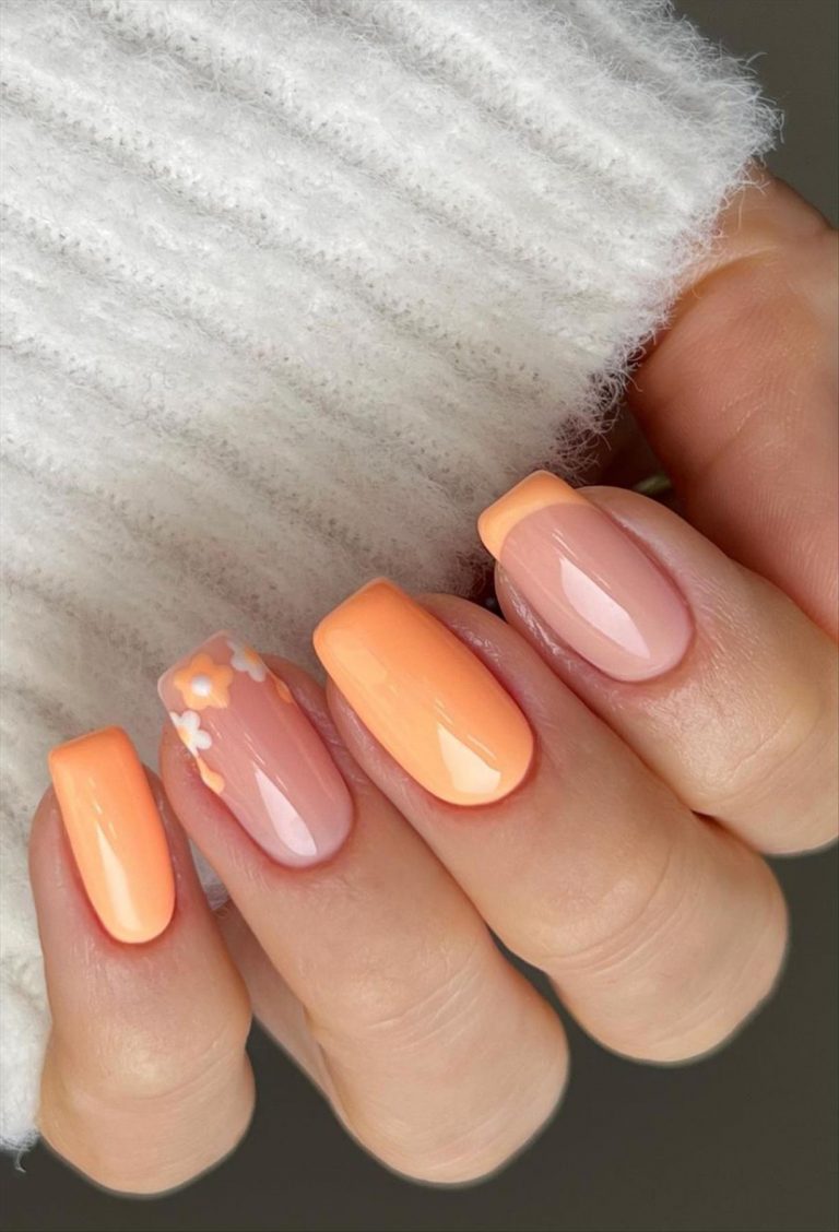 21 Beautiful coral nail designs to wear this Summer - Mycozylive.com