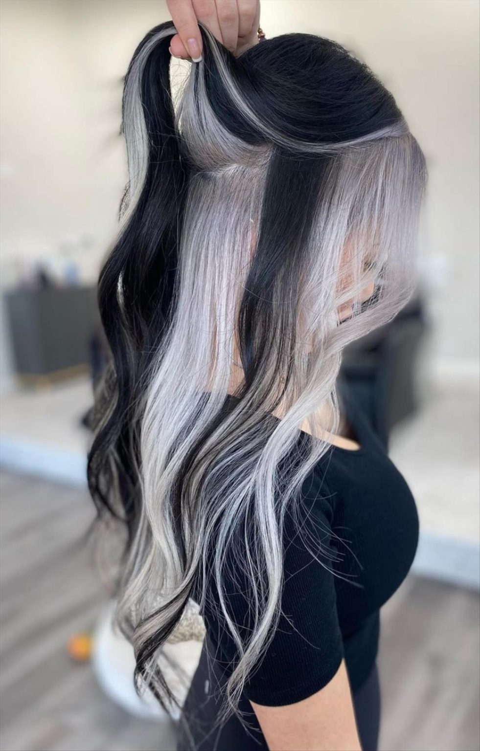 50 Best peekaboo hair color ideas underneath color to be cooler