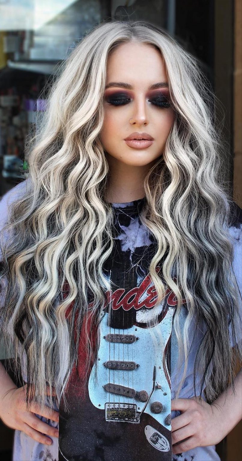 34 Cool two-tone hair color for brunette to try now - Mycozylive.com