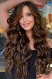 34 Cool two-tone hair color for brunette to try now - Mycozylive.com