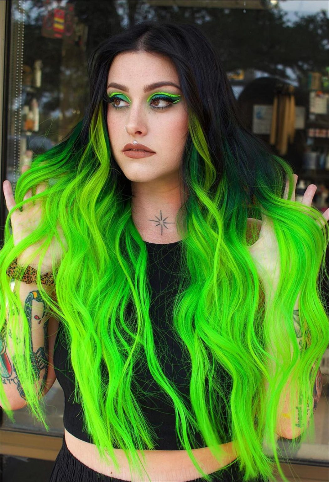 34 Cool two-tone hair color for brunette to try now - Mycozylive.com