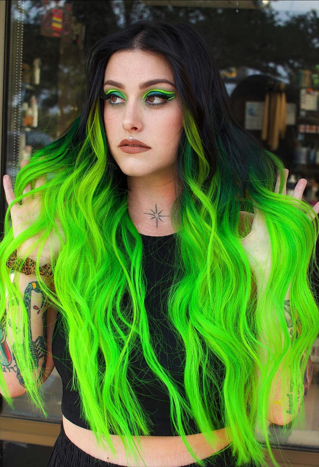 34 Cool two-tone hair color for brunette to try now - Mycozylive.com