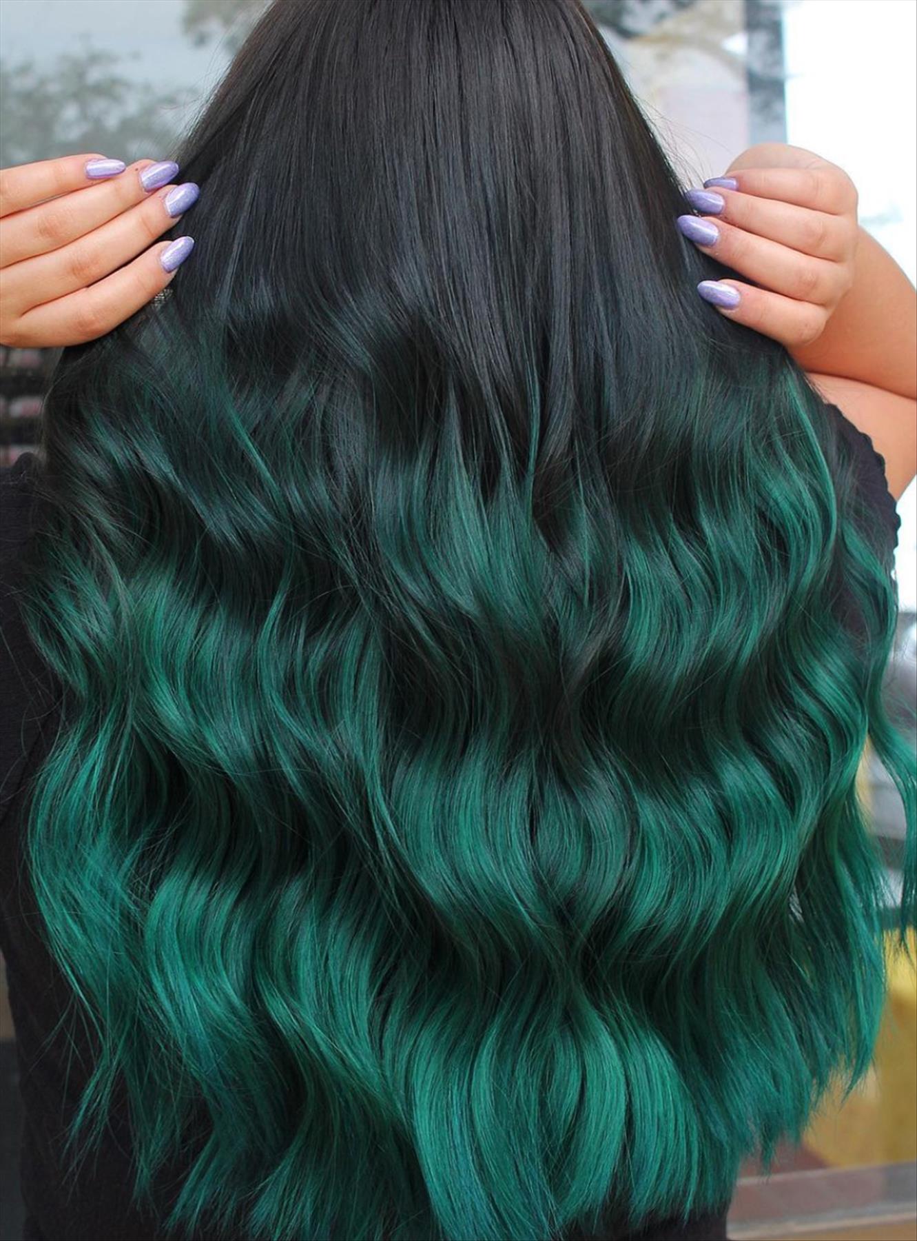 34 Cool two-tone hair color for brunette to try now - Mycozylive.com