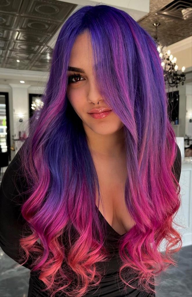 40 Stylish two-tone hair color for Winter hair color ideas - Mycozylive.com