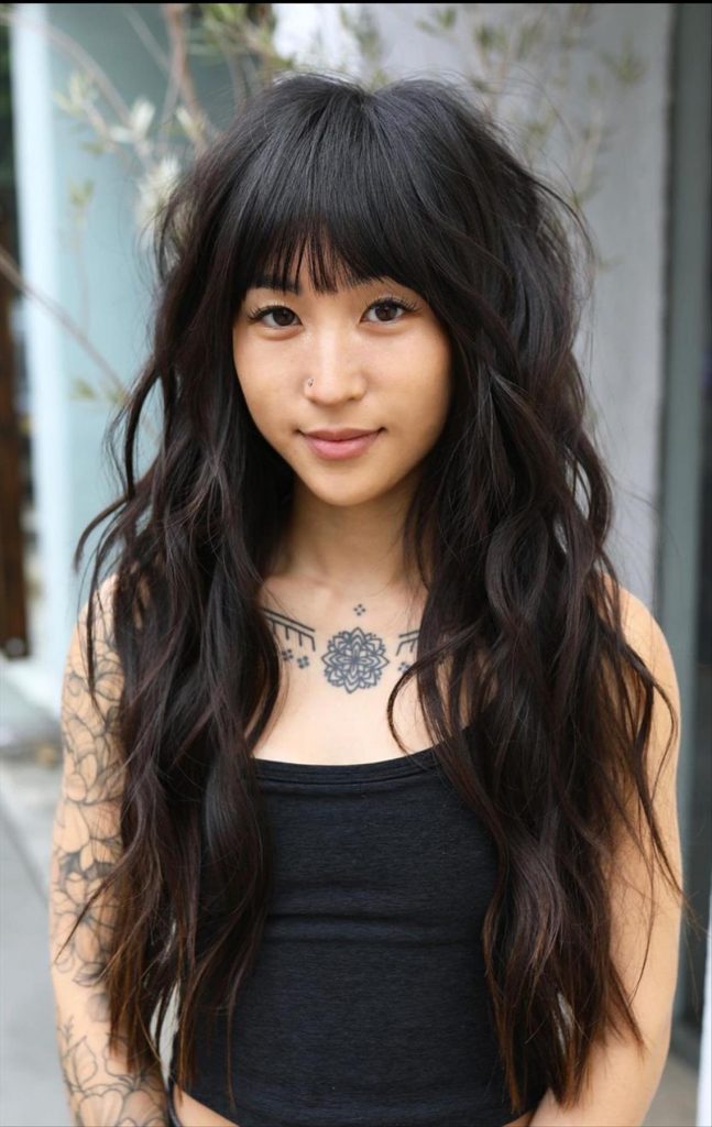 40 Cool Medium Length Haircuts With Bangs To Try Now