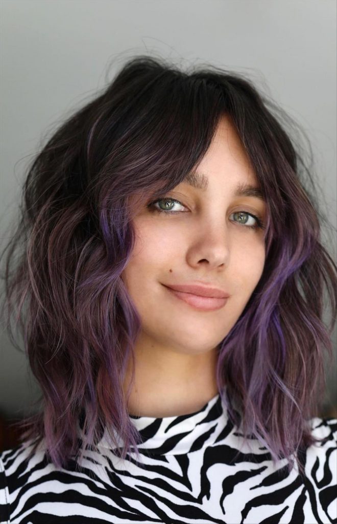 40 Cool Medium Length Haircuts With Bangs To Try Now