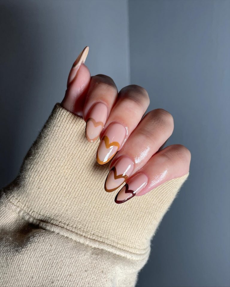 45 Cool Fall nail colors and designs for 2023 - Mycozylive.com
