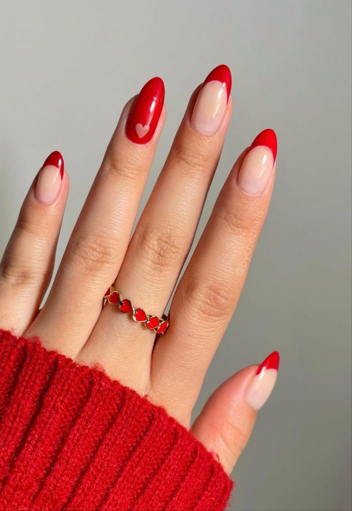 50 Cute heart nail designs for short almond nails - Page 2 of 3 ...