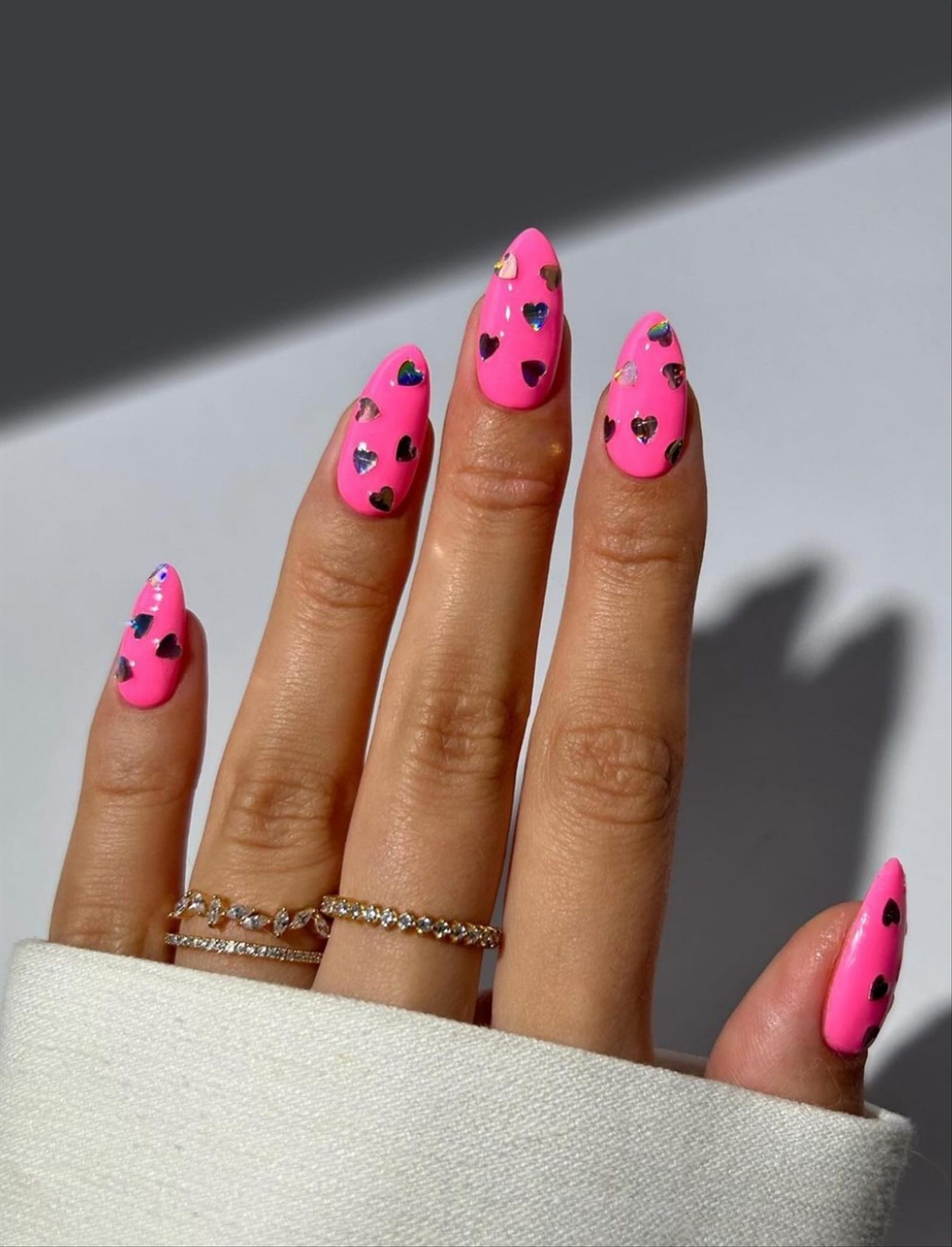 50 Cute heart nail designs for short almond nails - Page 3 of 3 ...