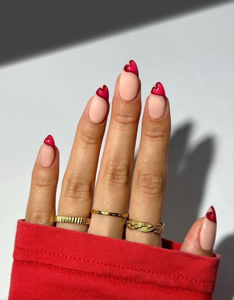 50 Cute heart nail designs for short almond nails - Page 2 of 3 ...