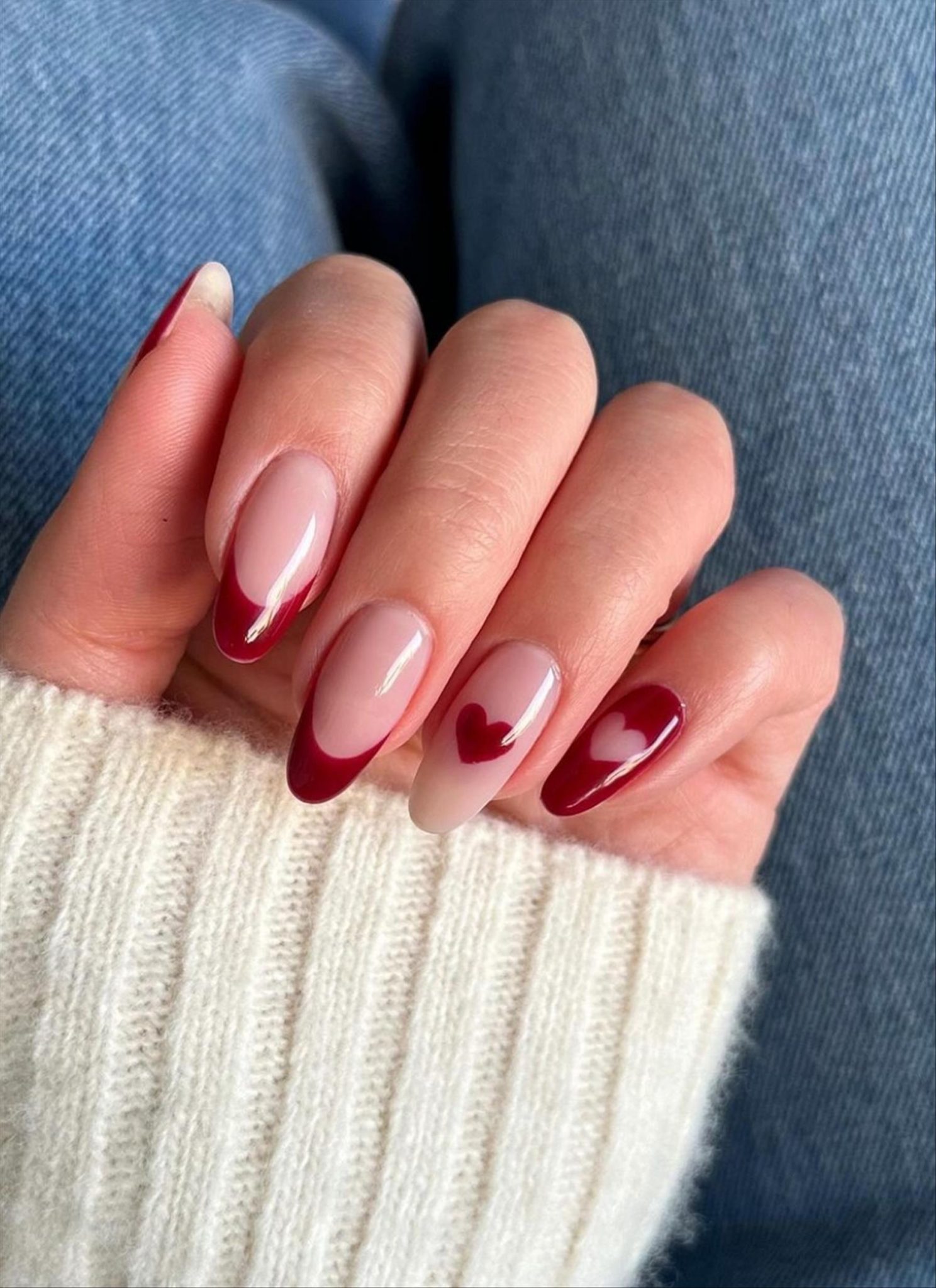 50 Cute heart nail designs for short almond nails - Page 2 of 3 ...