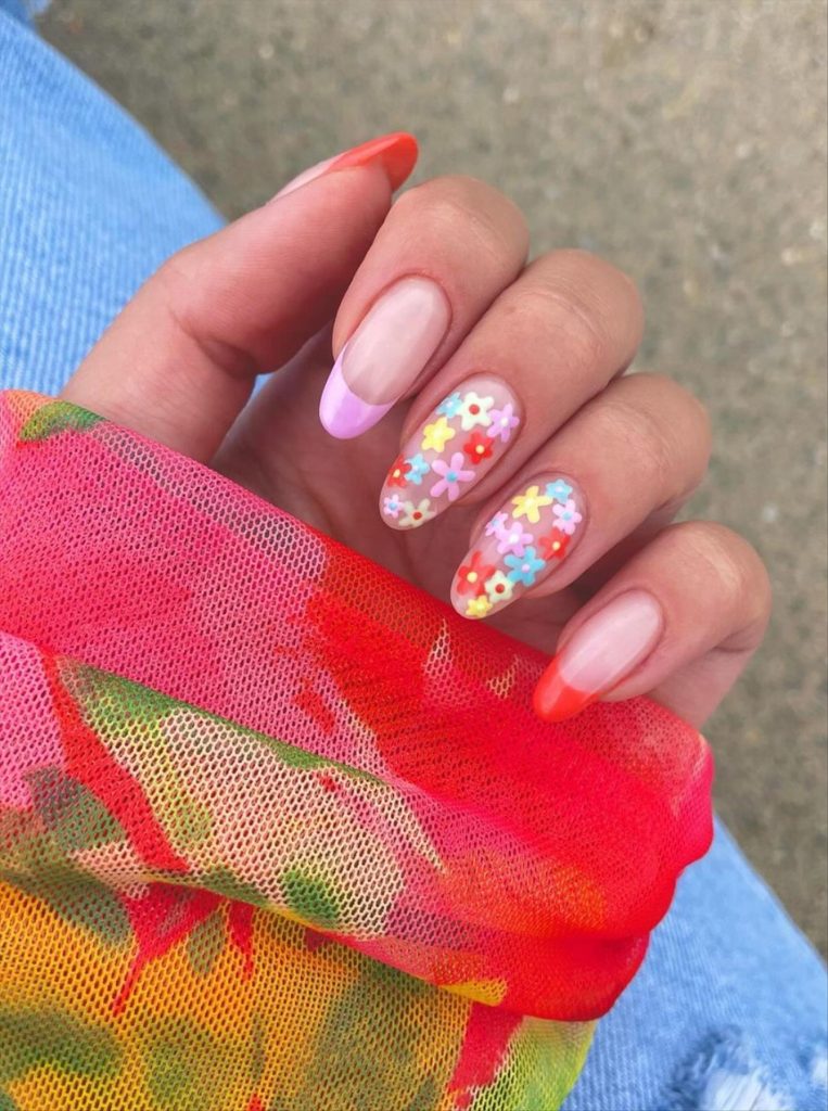48 Beautiful Spring flower nails design you'll love - Page 2 of 2 ...