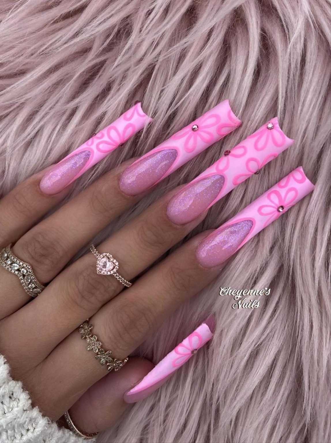 28 Beautiful Spring coffin nails acrylic for 2024 - Mycozylive.com