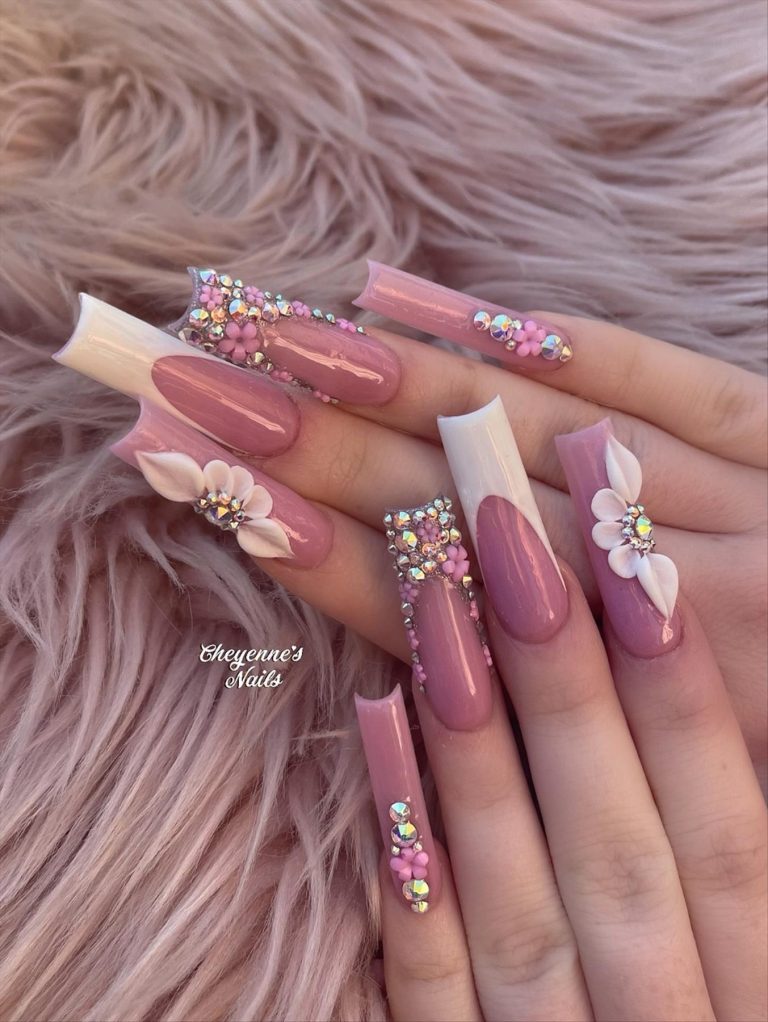 28 Beautiful Spring coffin nails acrylic for 2024 - Mycozylive.com